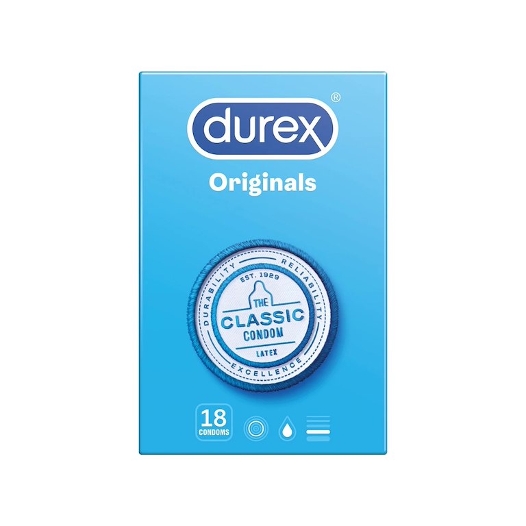 Durex® Kondomi Original Classic 18 Kondoma Veliko Pakovanje
