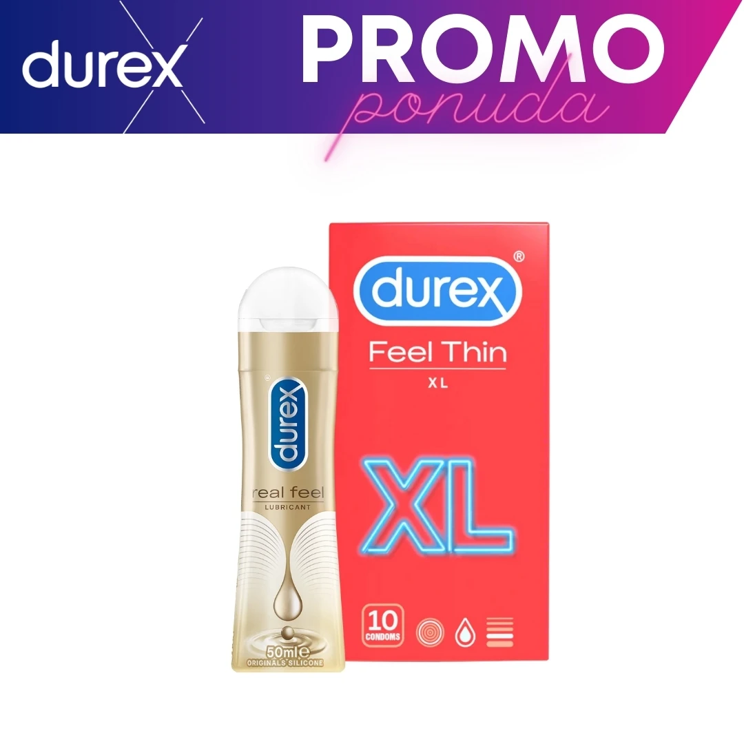 Durex® PROMO Kondomi XL i Gel za Realan Osećaj