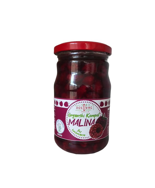 Kompot – malina organska 340g