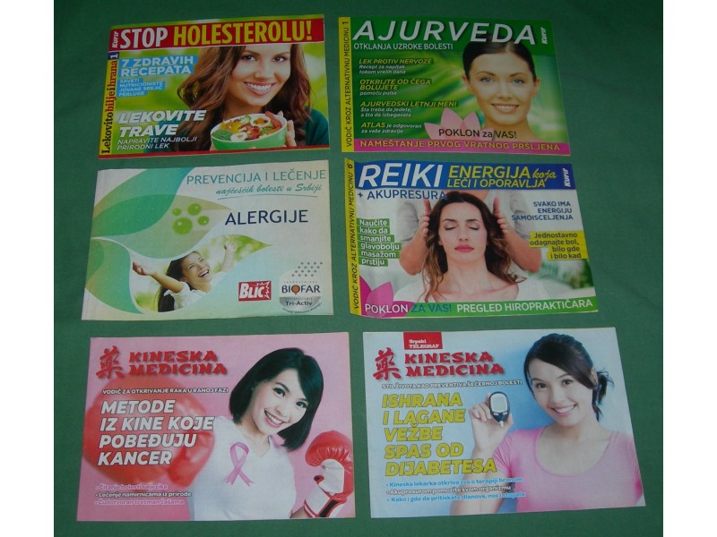 Kineska medicina, Reiki, Ajurveda, dodaci lot