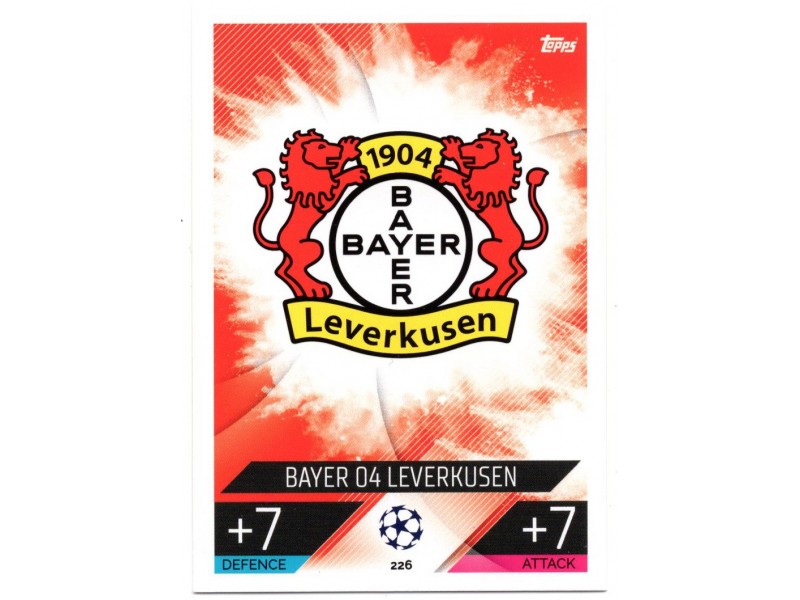 226.BAYER 04 LEVERKUSEN- TOPPS Match ATTAX 2023
