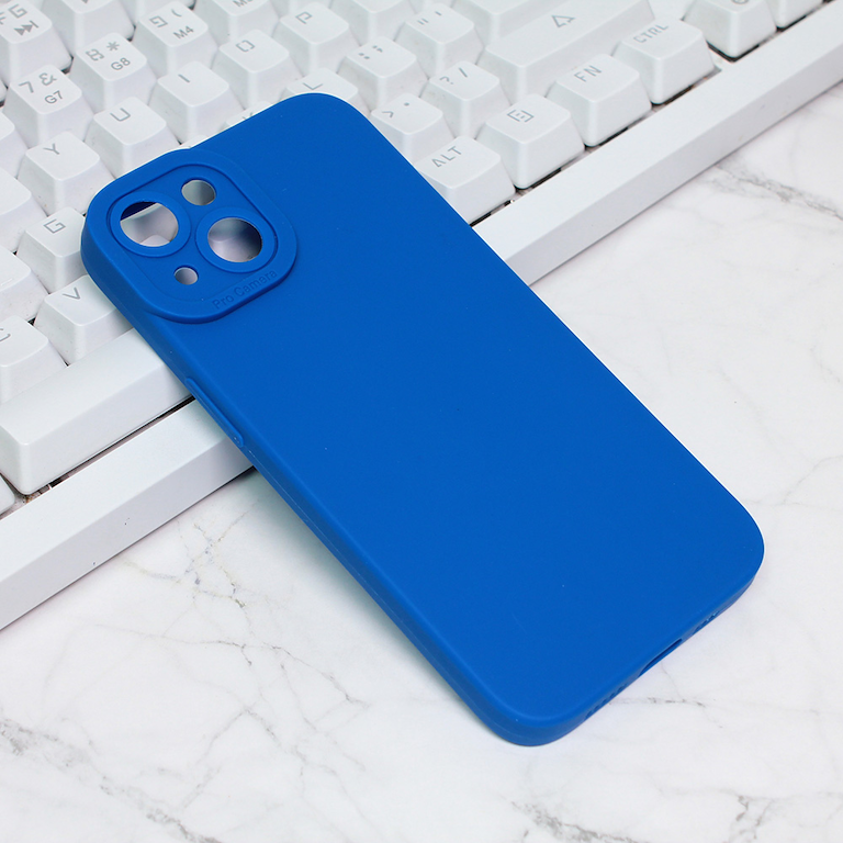 Maska(futrola) Silikon Pro Camera za iPhone 14 6.1 tamno plava