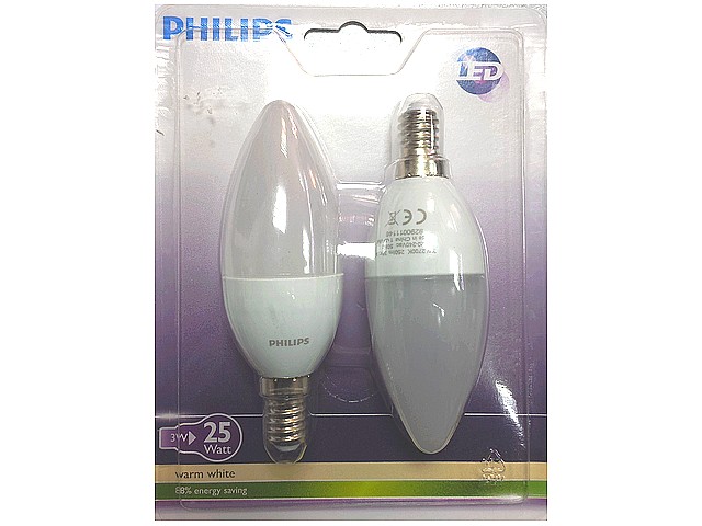 E14 Philips Led 3W(25W )