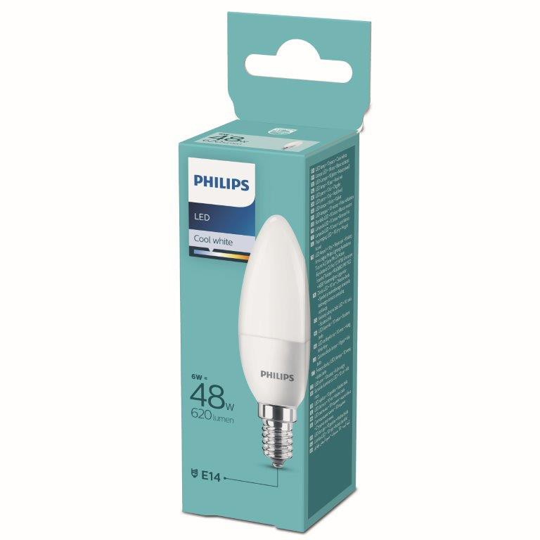 E14 Philips 6W(48W) B35 4000K