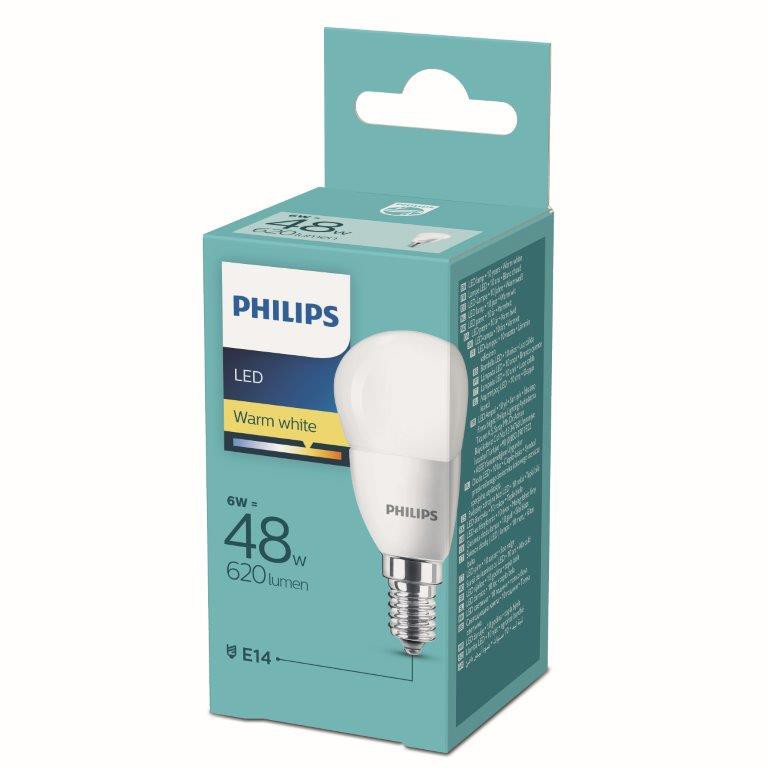 E14 Philips 6W(48W) P45 2700K