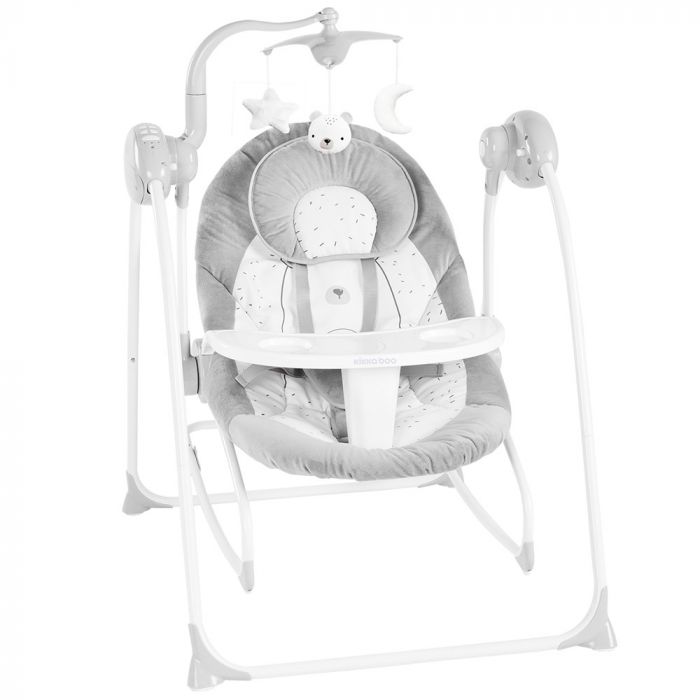 Kikka Boo Ljuljaška za bebe Dozy 2in1 Bear with me Grey KKB10049