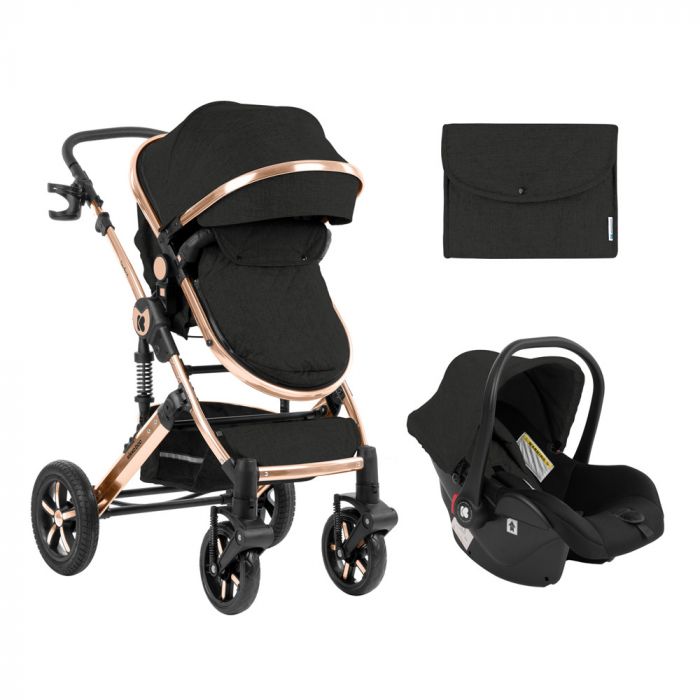 Kikka Boo Kolica za bebe set 2u1 sa autosedištem Darling Black KKB10210-SET