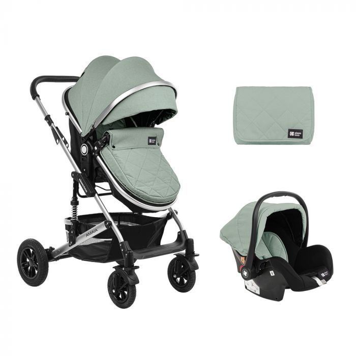 Kikka Boo Kolica za bebe set 2u1 sa autosedištem Amaia Mint KKB10208-SET