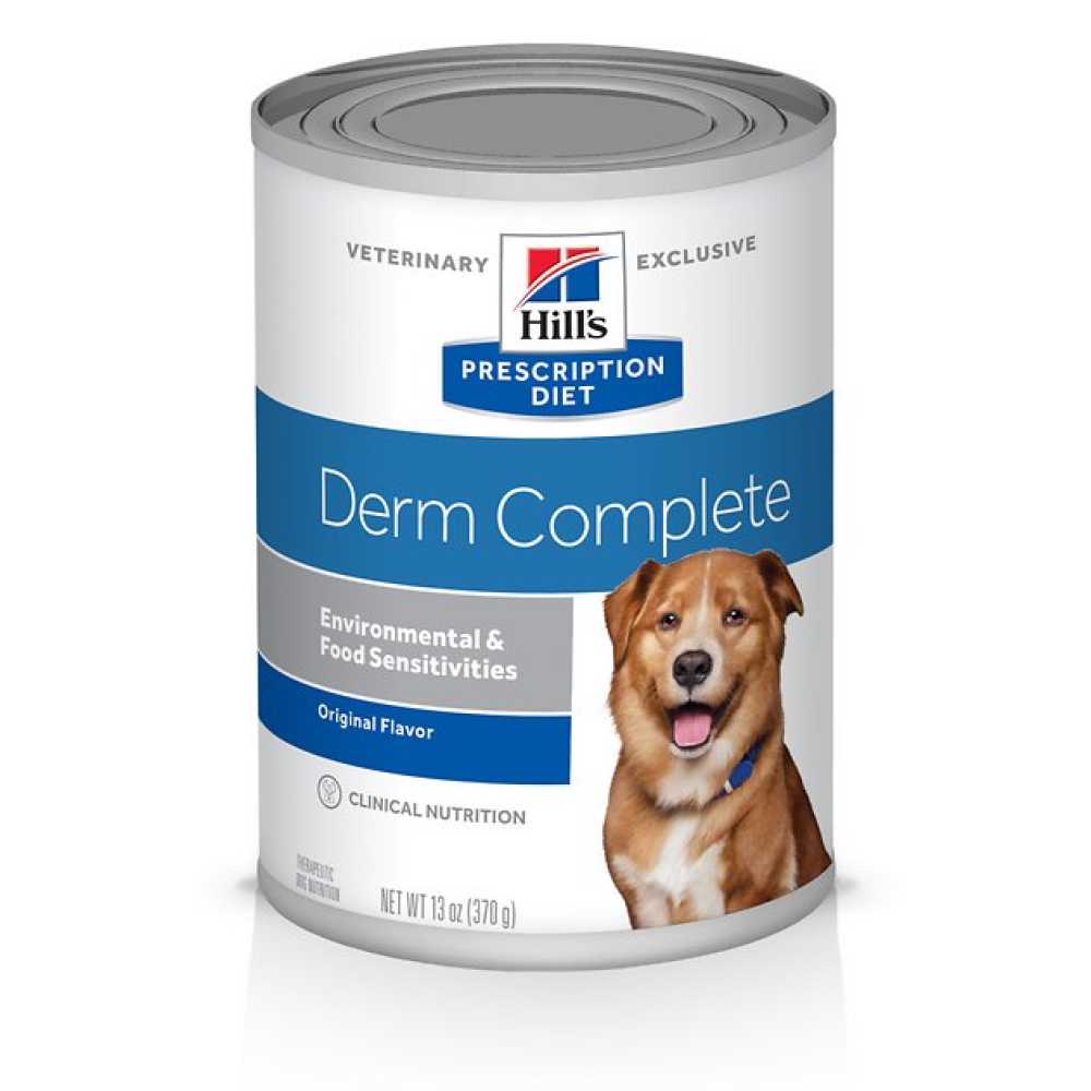 Hill's Prescription Diet dog veterinarska dijeta Derm Complete konzerva 370g