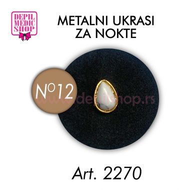 3D Metalni ukrasi za nokte 1kom. Art.2270
