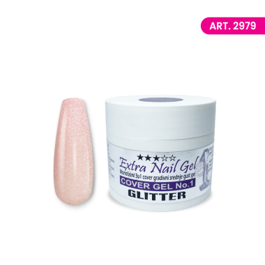 COVER GEL ENG CROSS no.1 GLITTER 15ml art.2979