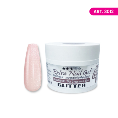 COVER GEL ENG CROSS TAN No4 GLITTER 50ml Art.3012