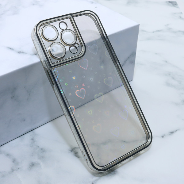 Futrola Heart IMD za iPhone 14 Pro Max 6.7 srebrna