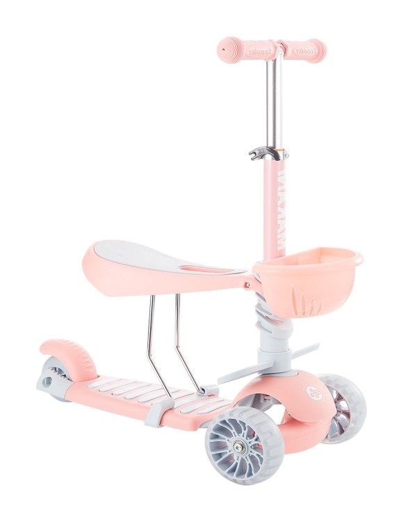 Trotinet MAKANI BonBon 3u1, Kikka Boo, do 50kg, Candy Pink