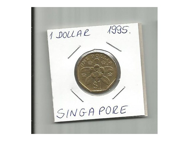 g5 Singapore 1 dollar 1995.