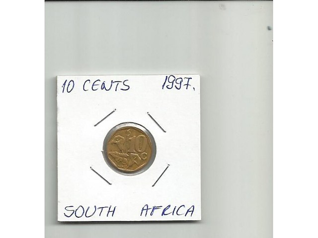 g4 South Africa 10 cents 1997.