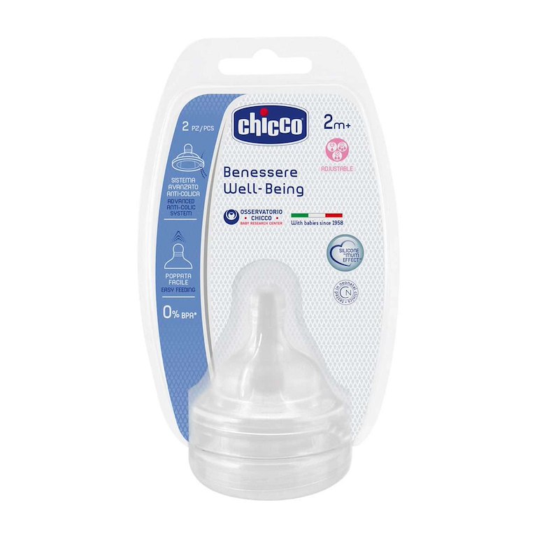 Chicco cucla silikonska 2m+