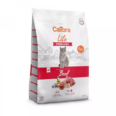 Calibra Cat Life Sterilised Govedina 1,5kg