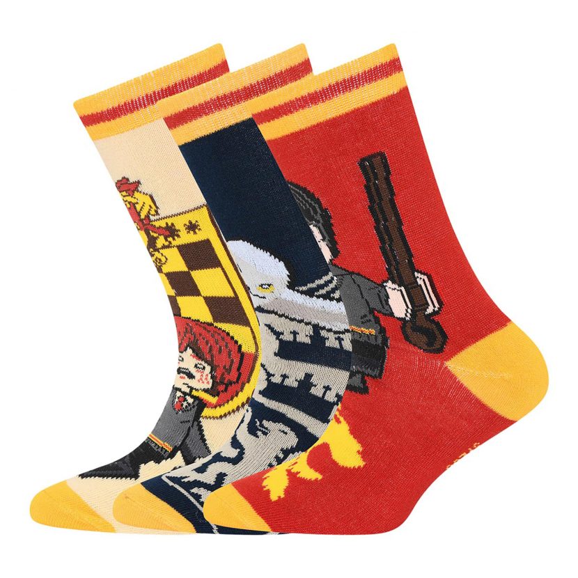 LEGO Harry Potter čarape, set 3 kom, bordo