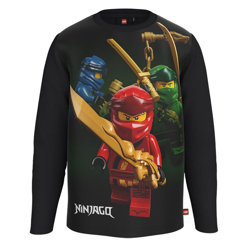 LEGO NINJAGO majica dugih rukava, crna