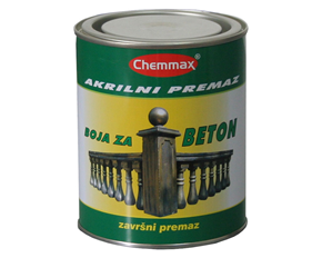 NEVENA COLOR AKRILNA BOJA ZA BETON CRNA CHEM.1/1