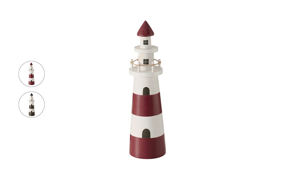Dekoracija Lighthouse Hermino 38cm više boja
