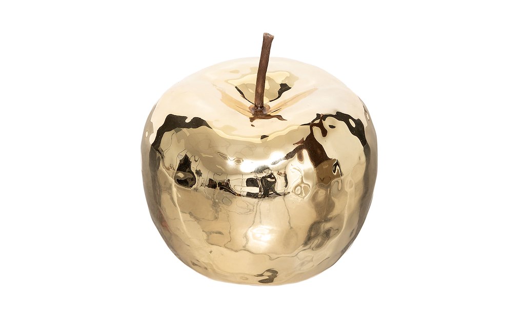Dekoracija Zlatna jabuka 12x14cm