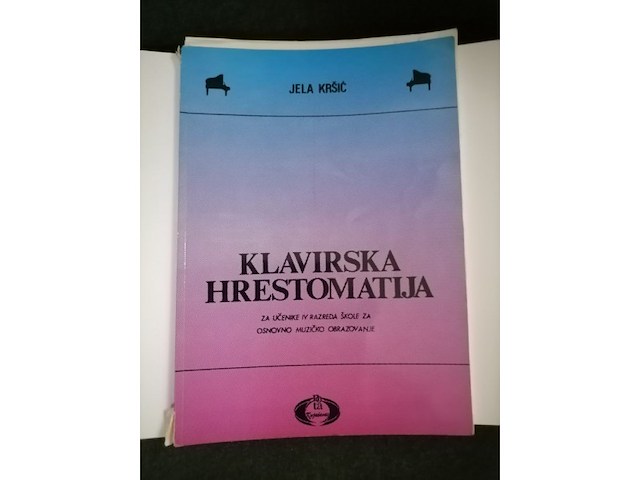 Klavirska hrestomatija IV, Jela Krsic