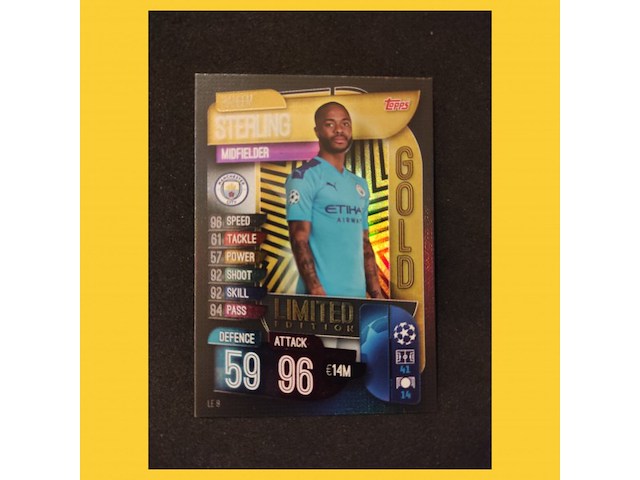 2019/2020 Limited Edition Gold Match Attax Champ.League