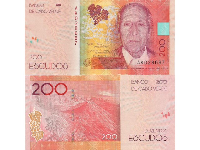 Cape Verde 200 escudos 2019. UNC