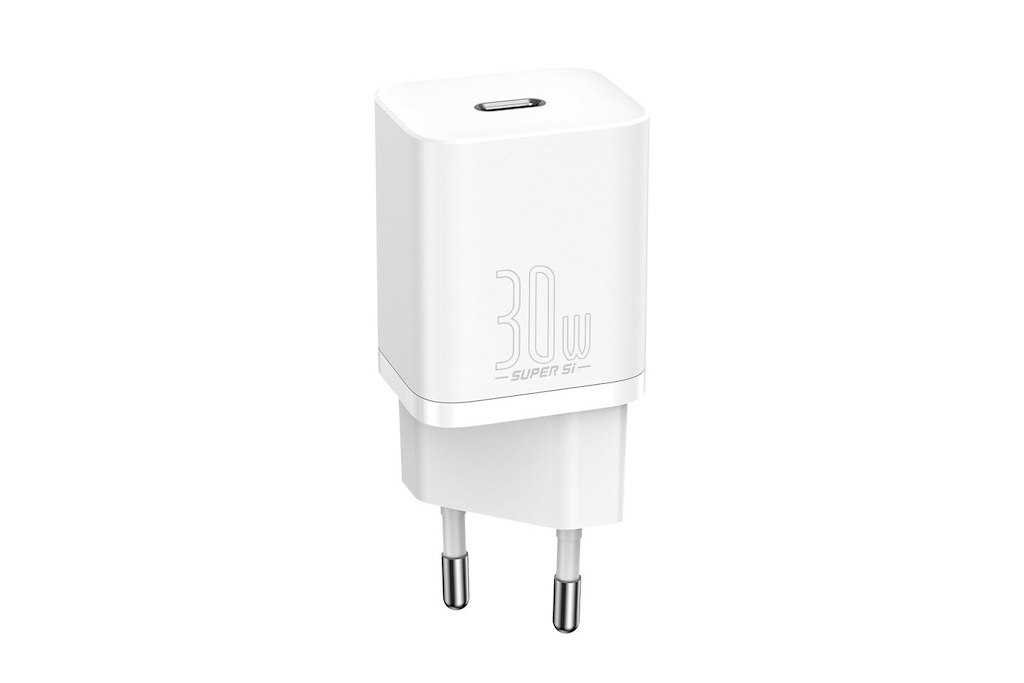 Bijeli zidni punjač Baseus Super Si Quick Charger 1C 30 W Jedinstvena ponuda