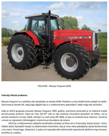 MASSEY FERGUSON 8100 - POLOVAN - TOPSAVETI