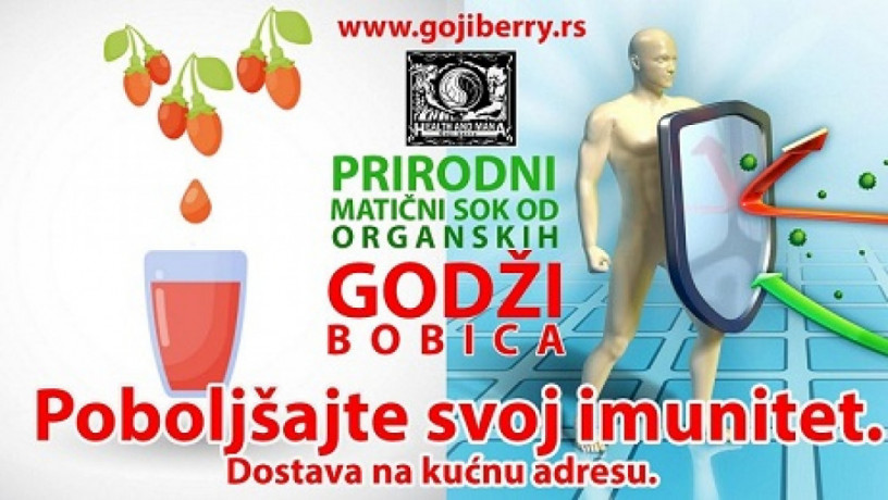 Maticni sok sa pulpom od organskih Godzi bobica