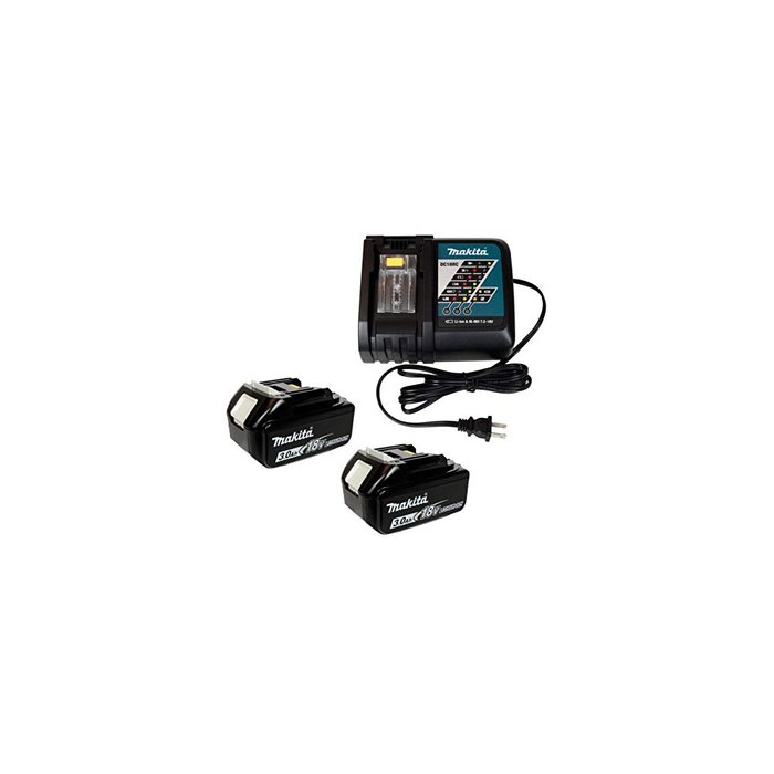 Makita Set Baterija 7 BL 1830B 2kom + DC18RC M