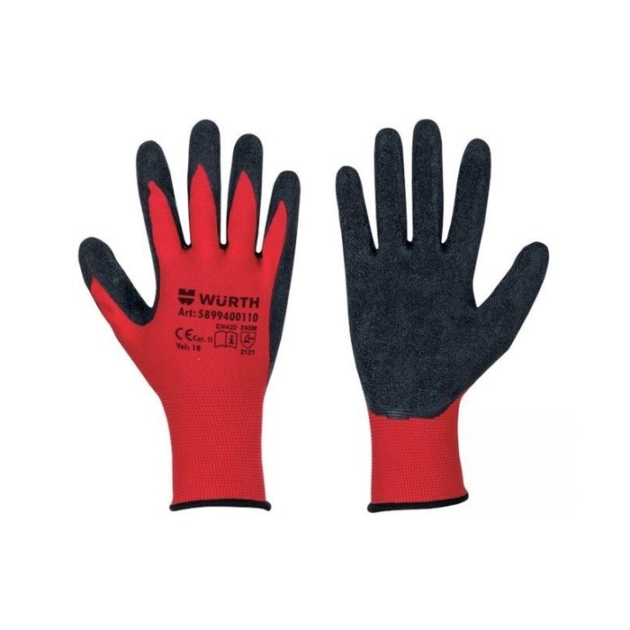 Rukavica RED LATEX GRIP Br.10 0899408210