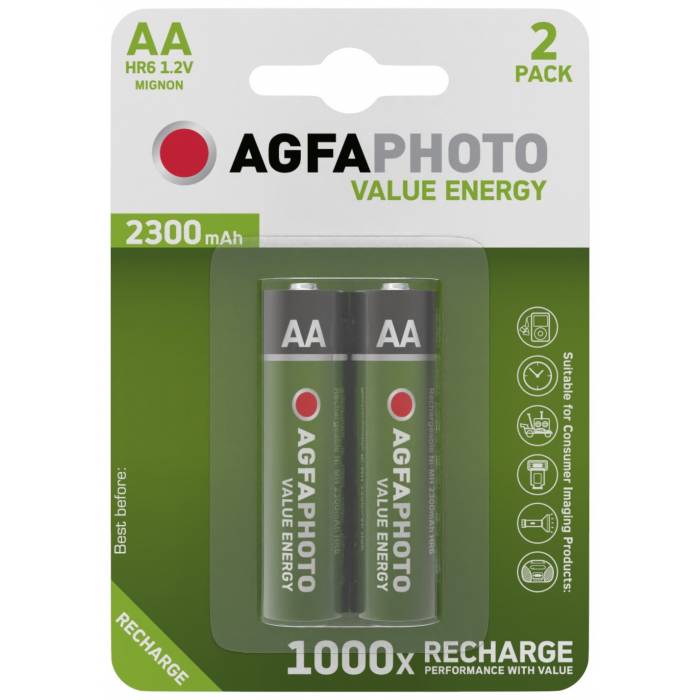Value Energy baterija zelena Punjiva 1.2V AA 2300mAh B2