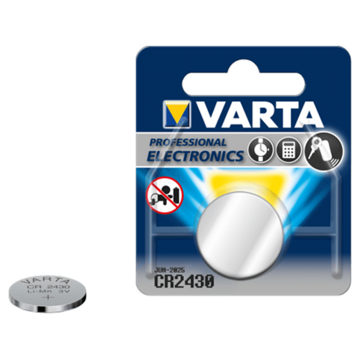 Varta Electronics CR2430-3V Li thium dugm.