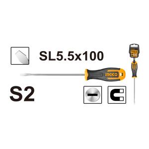 HS685100 ODVIJAČ RAVNI SL 5.5X100 INGCO