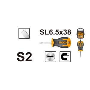 HS686038 ODVIJAČ RAVNI 6.5X38 INGCO