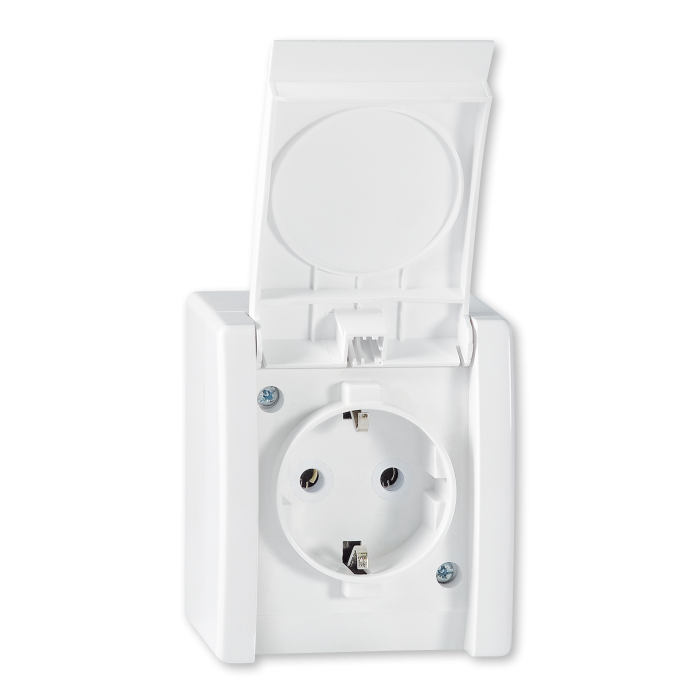 POWER Prikljucnica dvopolna be la IP44 PVC 16A 250V porcelan