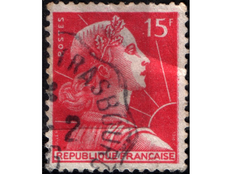 kt549ly 25.feb1955 FrancaiseR Mi1036(-F-)