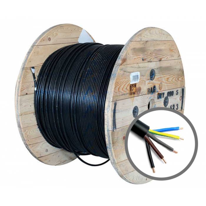 (T2) N2XH-J 5X6 bezhalogeni kabel TEL-KABL