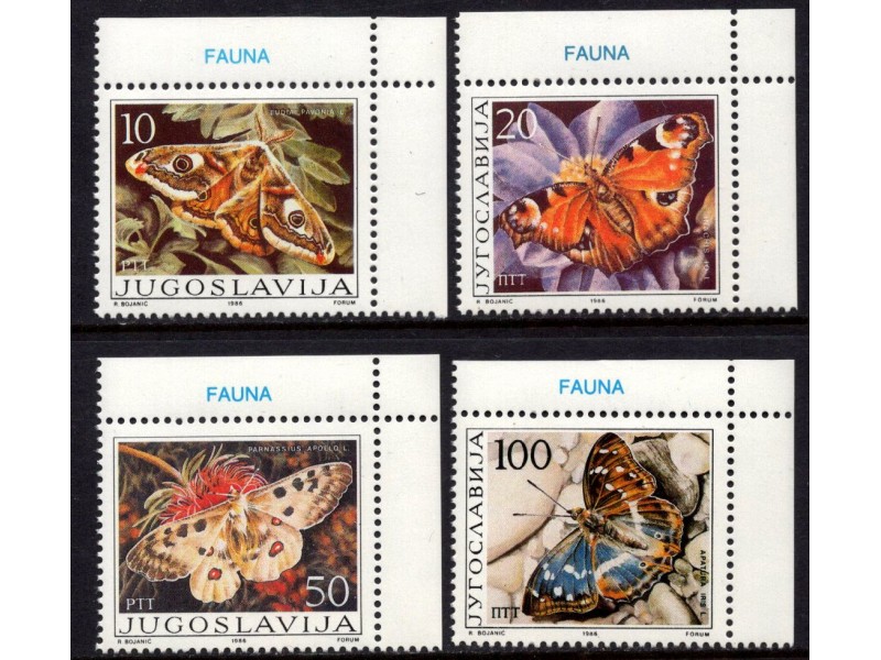 Jugoslavija 1986. Komplet serija, FAUNA