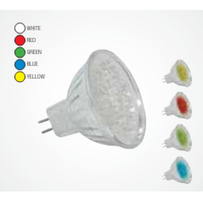 HL LED JCDR 1.2W color 220V gr een GU5.3