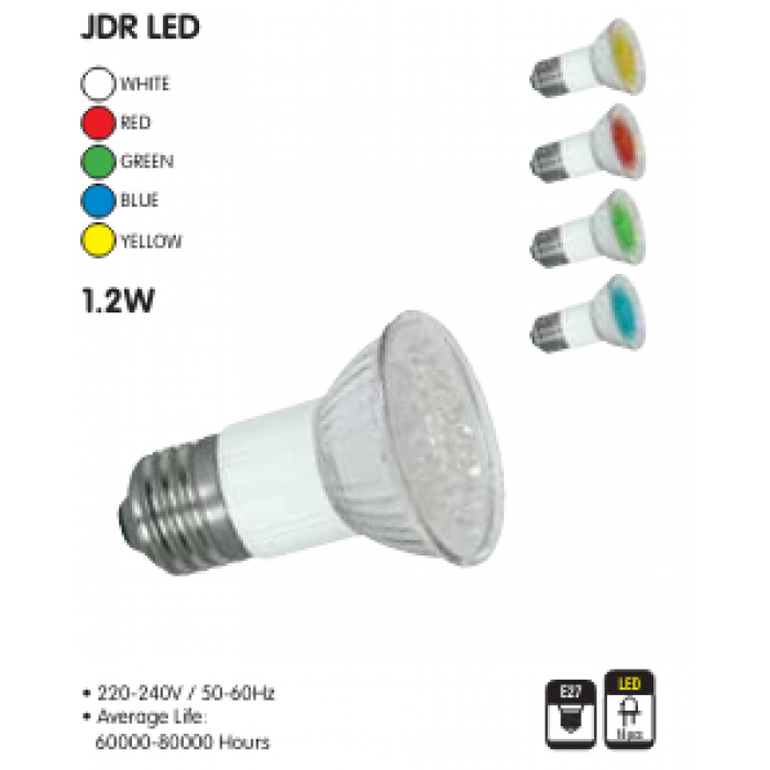 HL JDR LED 1.2W E27 220V blue