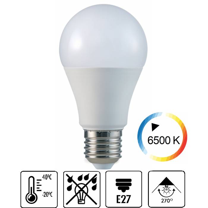 LED sijalica 12W 6500K A60 E27 OPTILED