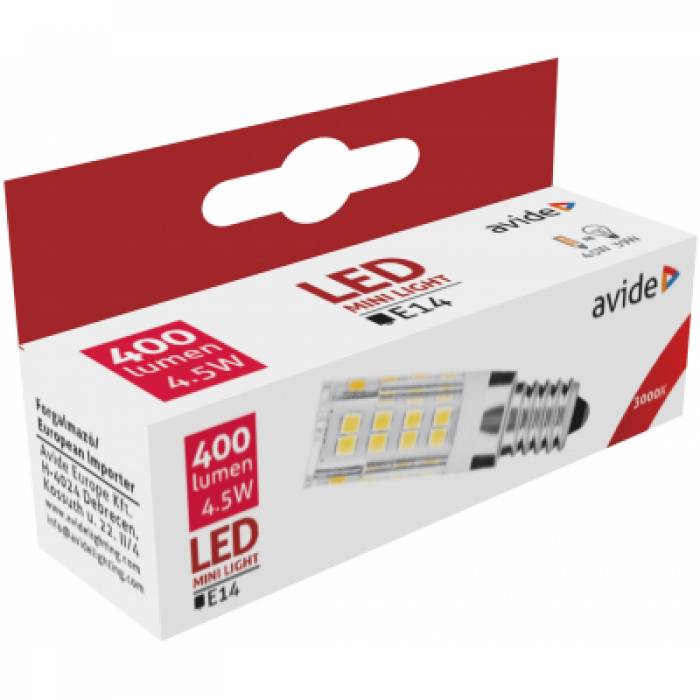 LED sijalica pljosnata 4.5W JD E14 WW 3000K za aspirator