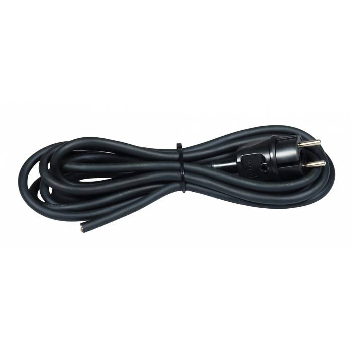 Kabel prik. za alate crna H05V V-F 2x1L=3.5m slobodni kraj