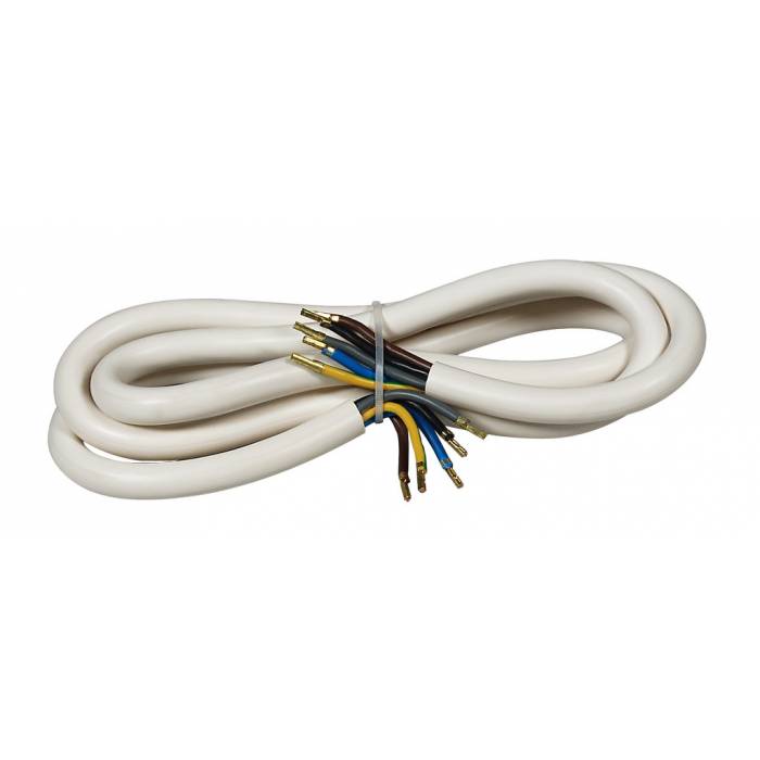 Kabel prik. bela stalni H05VV- F 5x2.5 1.5m