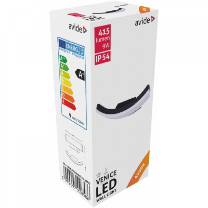 LED spoljna zidna lampa Venice 9W 4000K IP54